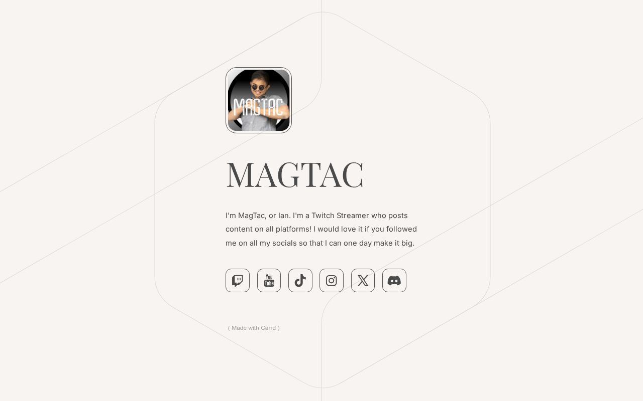 MagTac Intro Card